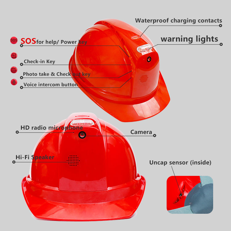 GPS Helmet-GPS Tracking Helmet for Workers – ChinaGPSTracker.com